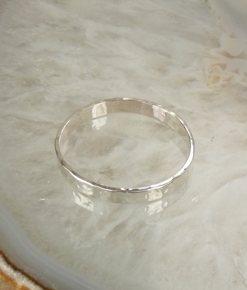 Wedding Ring-Sterling Silver ringHammered ring | Etsy