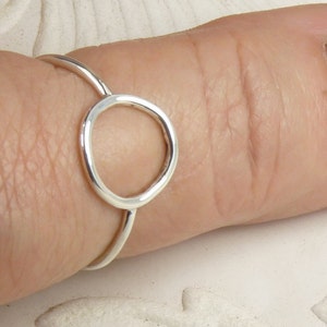 Karma Circle Ring, Purity Ring, Sterling Silver Ring 16 Gauge - Etsy