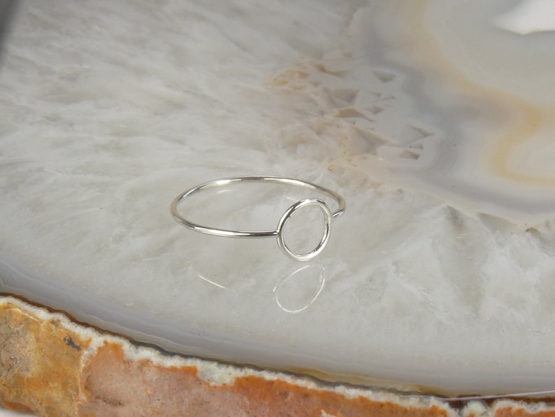 Circle Ring Purity Ring Sterling Silver Ring Minimal | Etsy