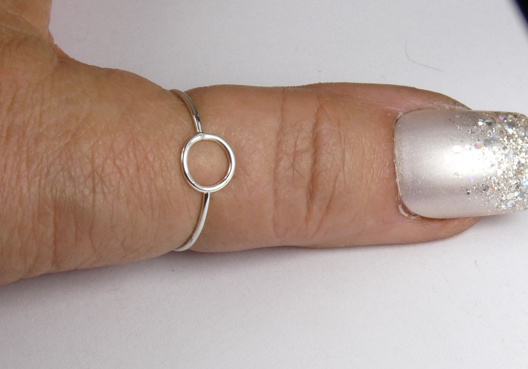 Circle Ring, Purity Ring, Sterling Silver Ring, Minimal Ring,boho Look ...