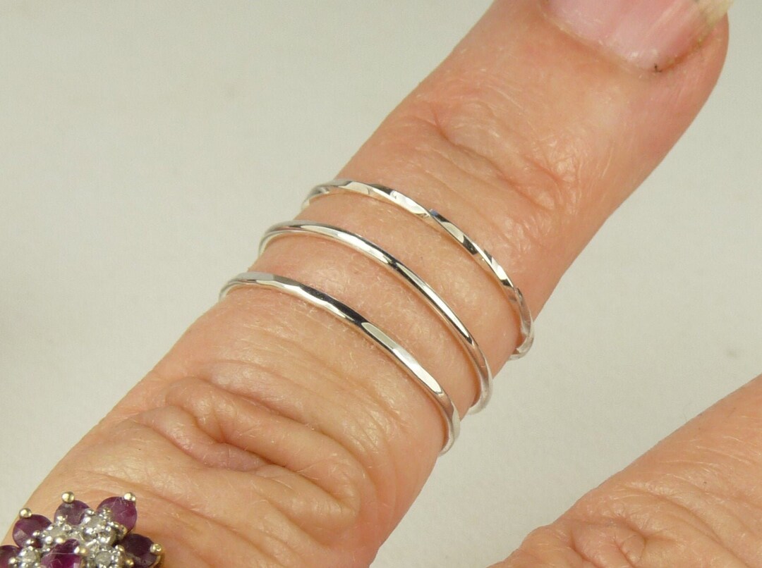 Midi Ring, Knuckle Ring, Sterling Silver Ring, 3 Styles, Boho Ring - Etsy