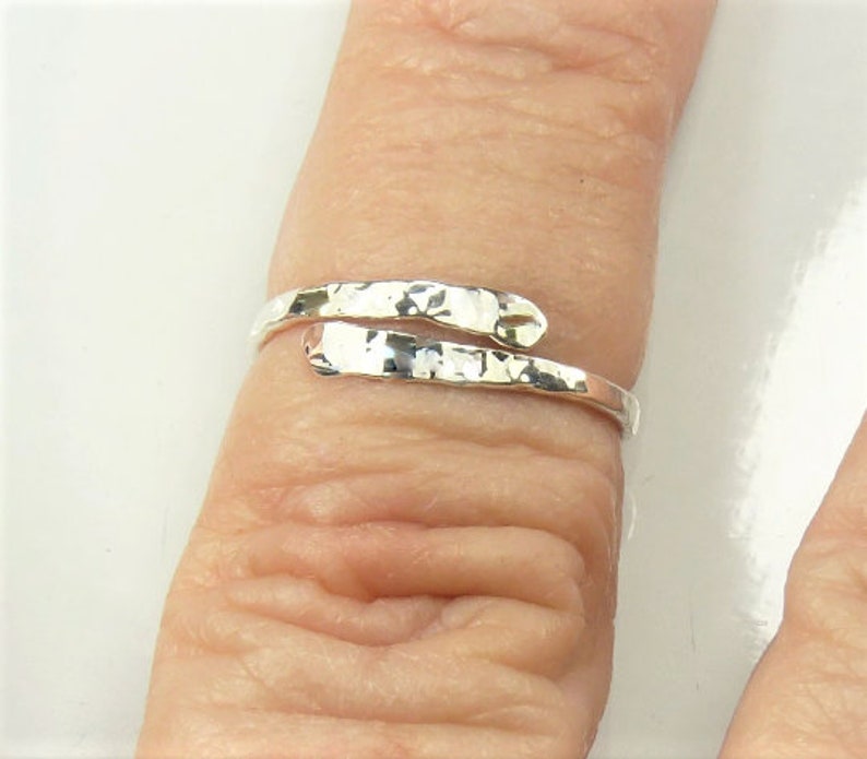 Midi Ring or Pinky Ring Adjustable Ring Sterling Silver Midi - Etsy