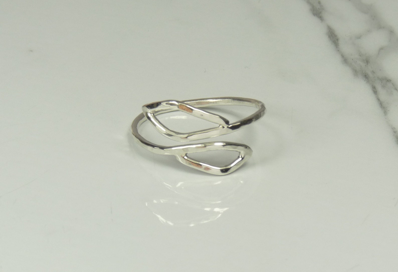 Wrap Ringthumb Ring Adjustable Leaf Ring Sterling Silver - Etsy
