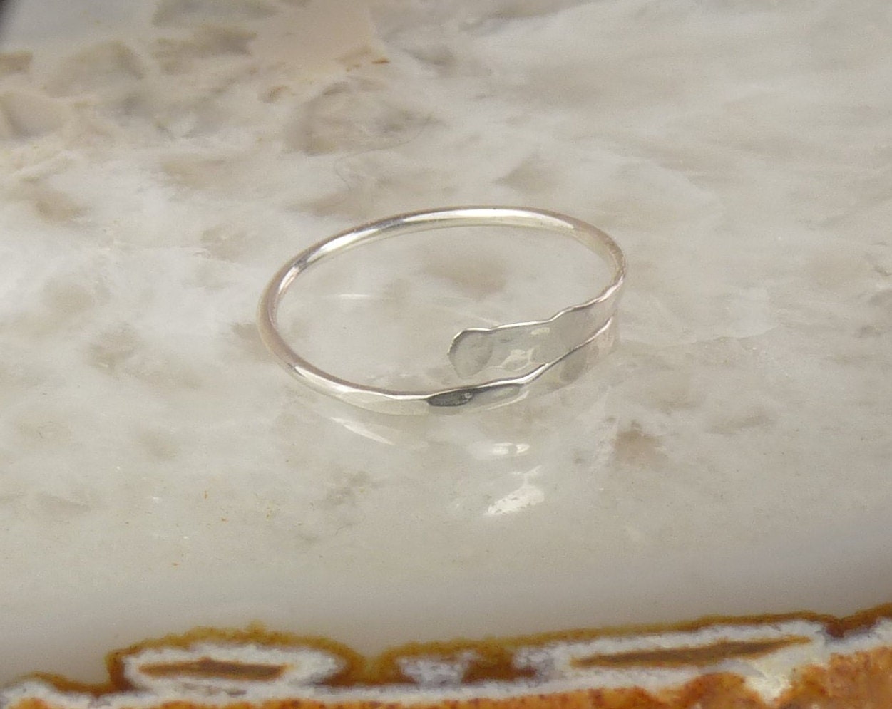 Toe Ring Sterling Silver crossoverAdjustable Toe ring | Etsy