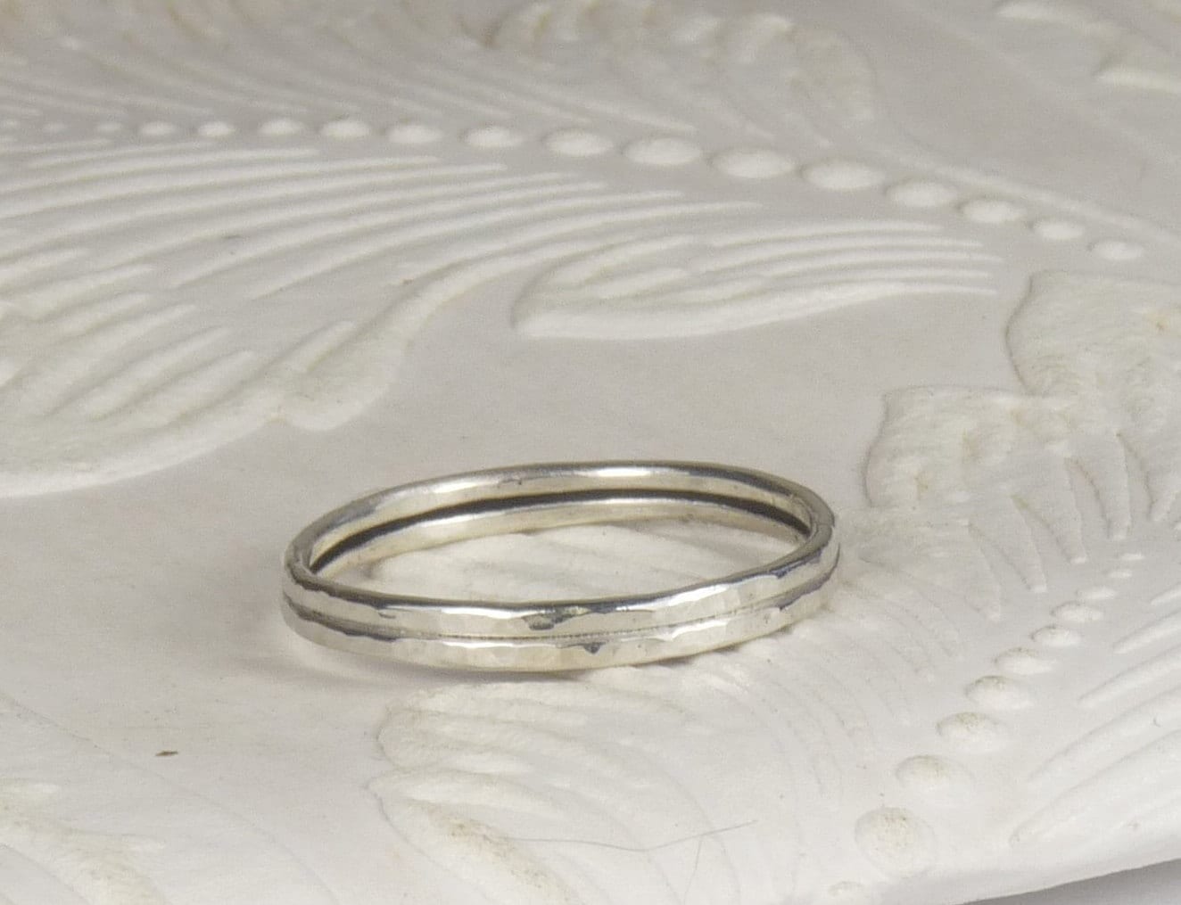 Thumb Ring Hammered ring Sterling Silver ring Midi Ring | Etsy