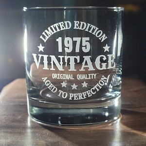 Personalized Sandblasted Rocks Glass - Elevate Your Drinking Experience ...