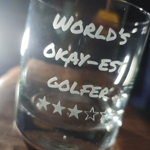 Personalized Sandblasted Rocks Glass - Elevate Your Drinking Experience ...