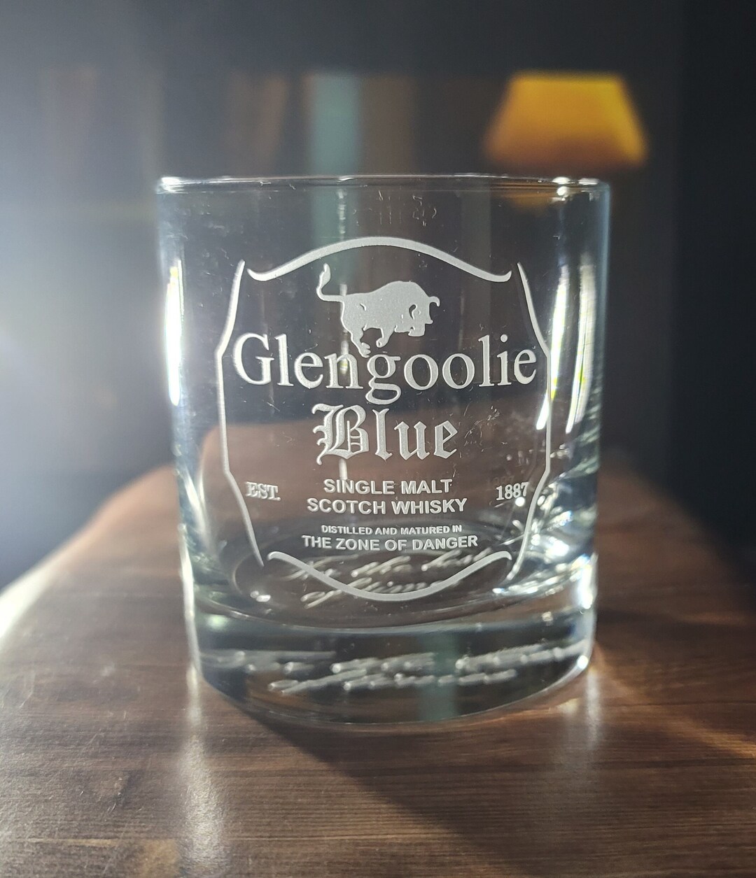 Glengoolie Blue Rocks Glass - Etsy
