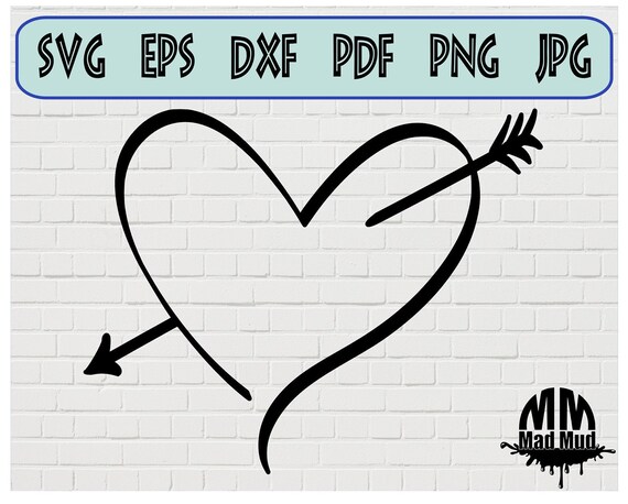 Love Heart Svg Eps Dxf Pdf Png Jpg Card Making | Etsy