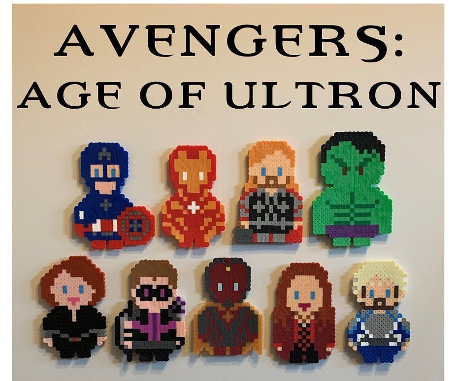 Iron Man Perler Bead Magnet | Etsy