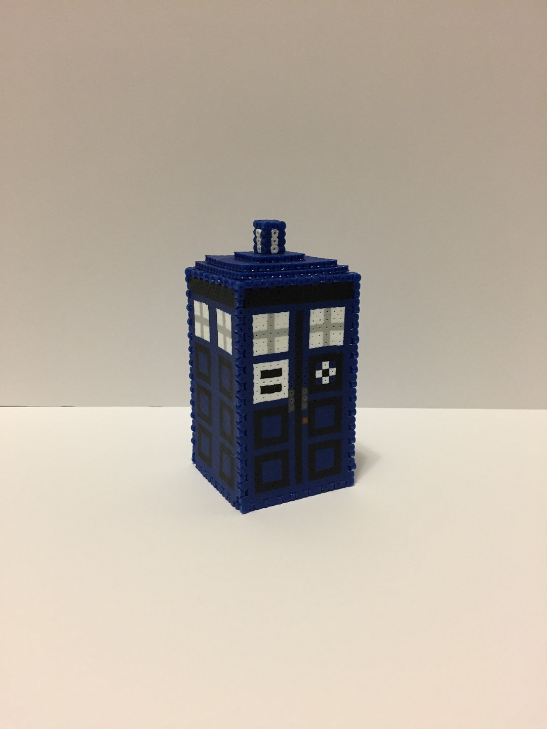 TARDIS 3D Perler Bead Art - Etsy