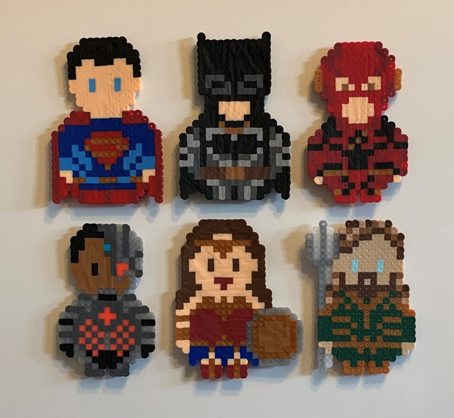 Superman Perler Bead Magnet - Etsy