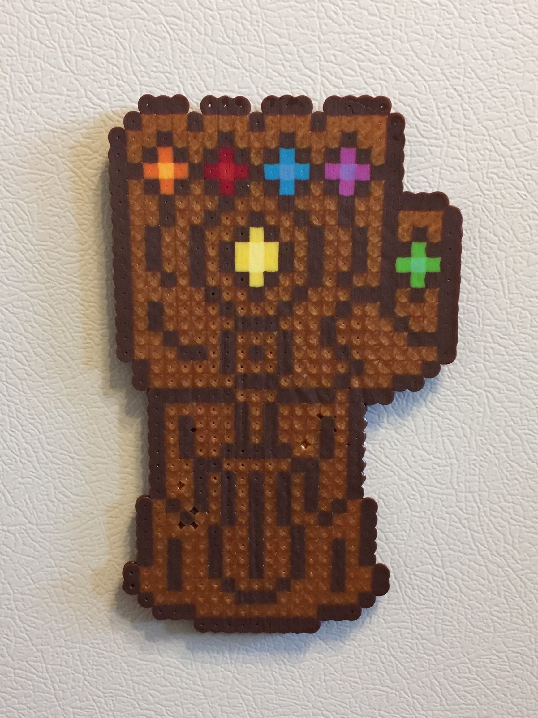 Infinity Gauntlet Perler Bead Magnets - Etsy