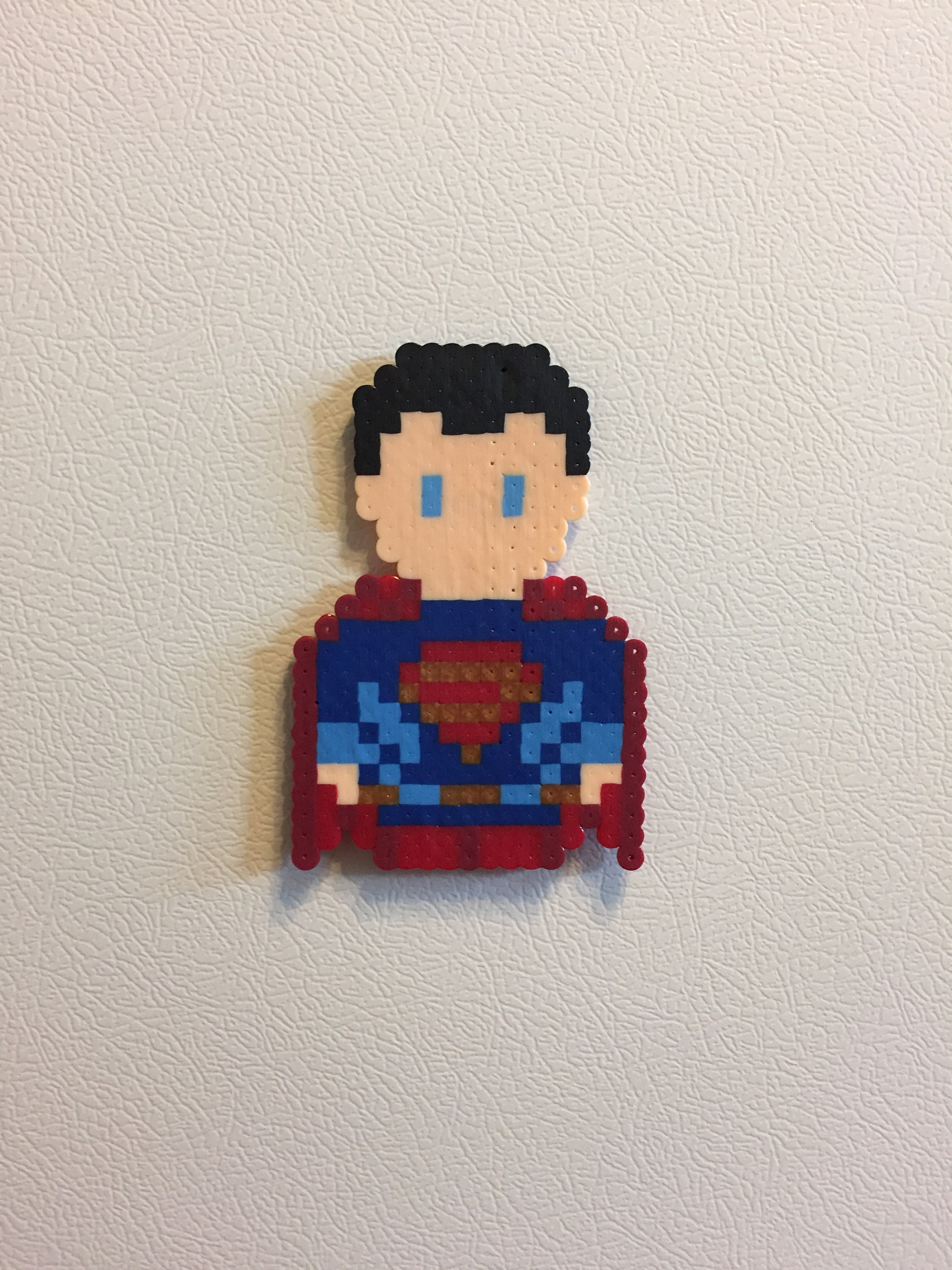 Superman Perler Bead Magnet - Etsy