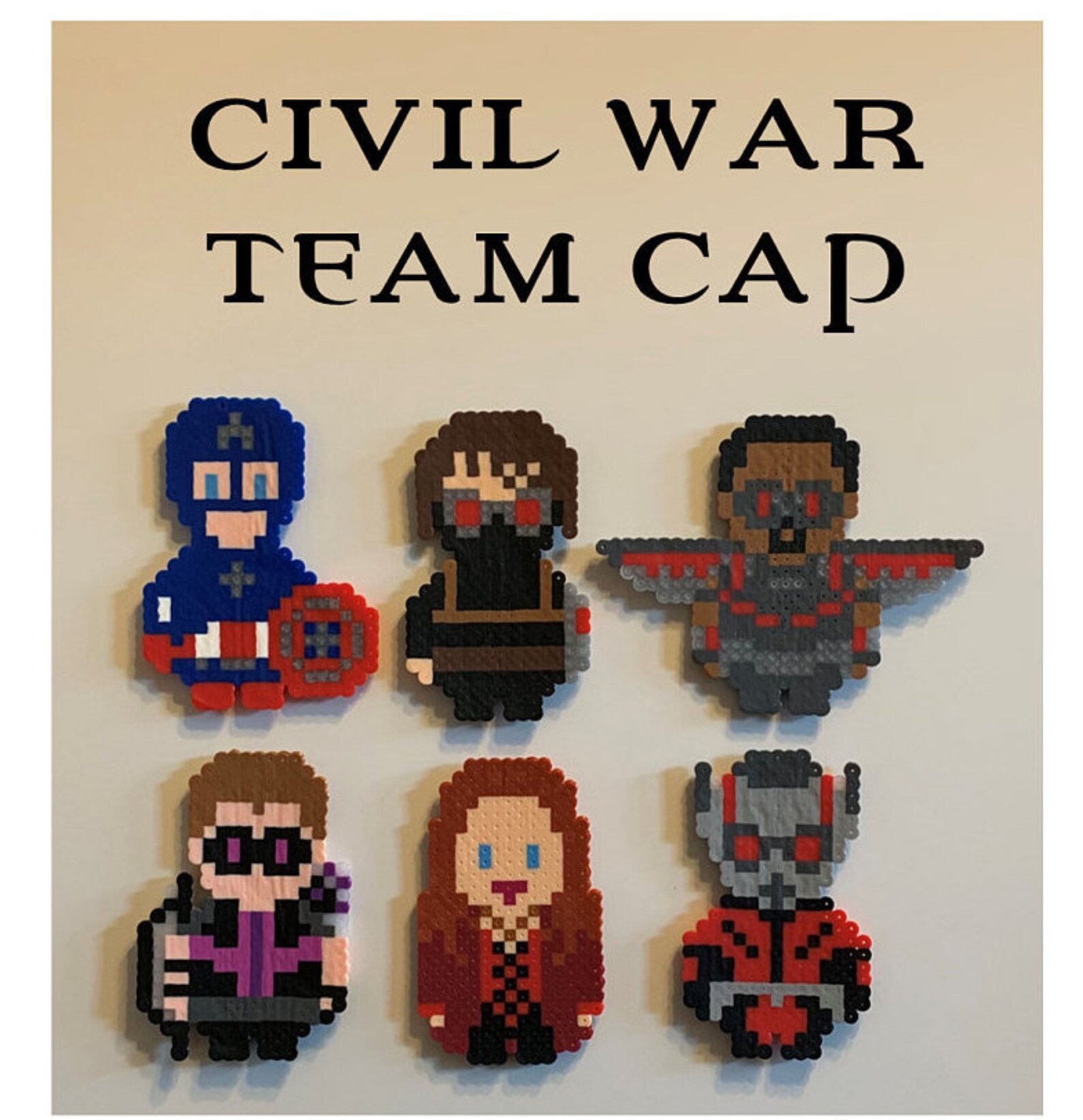 Scarlet Witch Perler Bead Magnet - Etsy