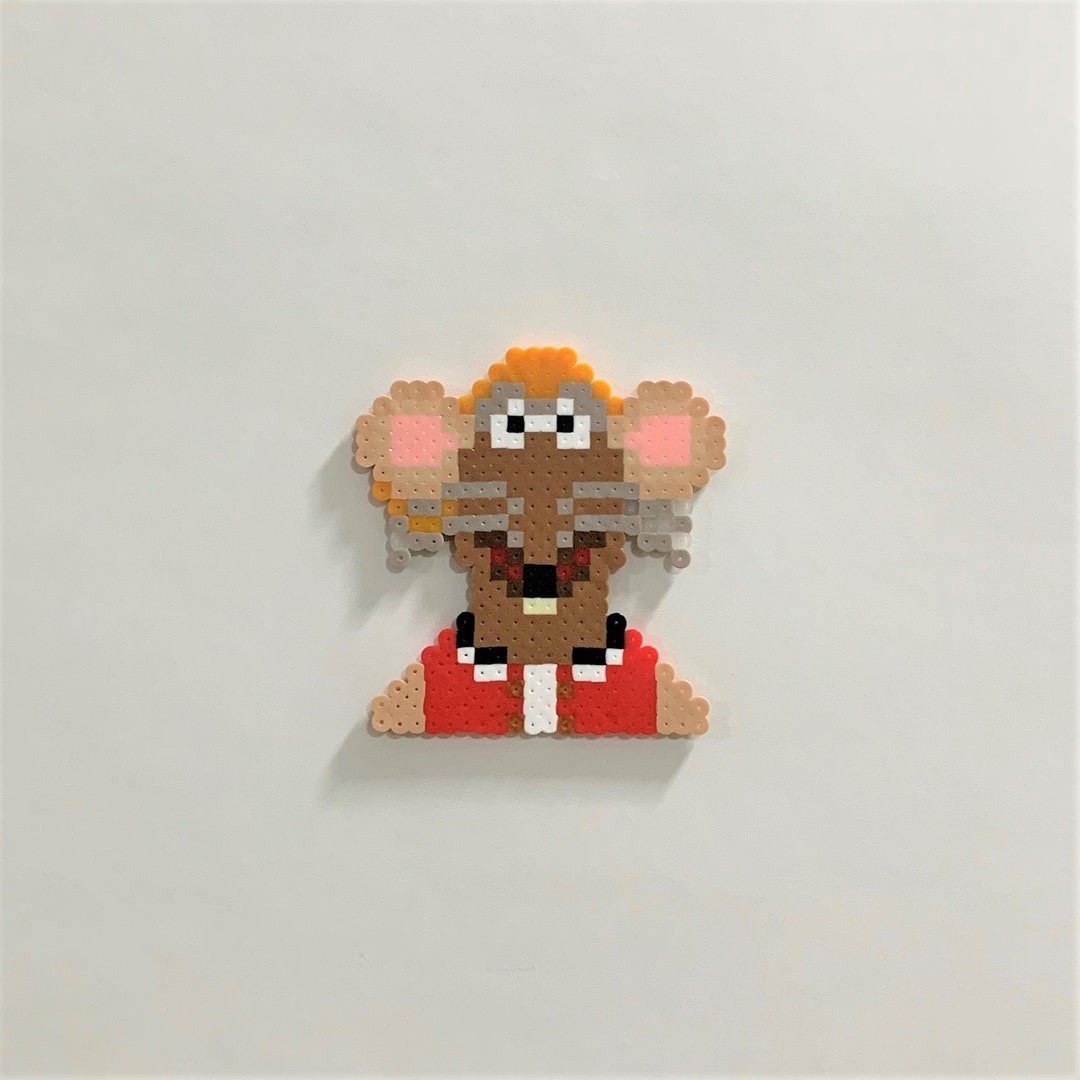 Rizzo the Rat Perler Bead Magnet - Etsy