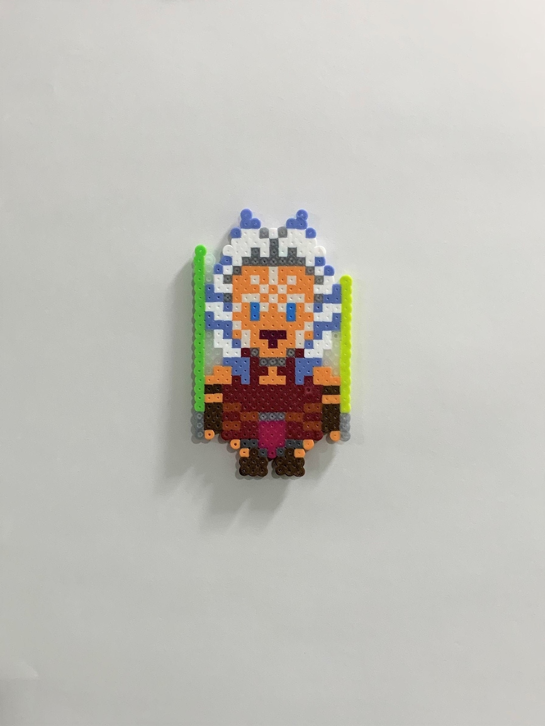 Ahsoka Tano (clone Wars) Perler Bead Magnet - Etsy