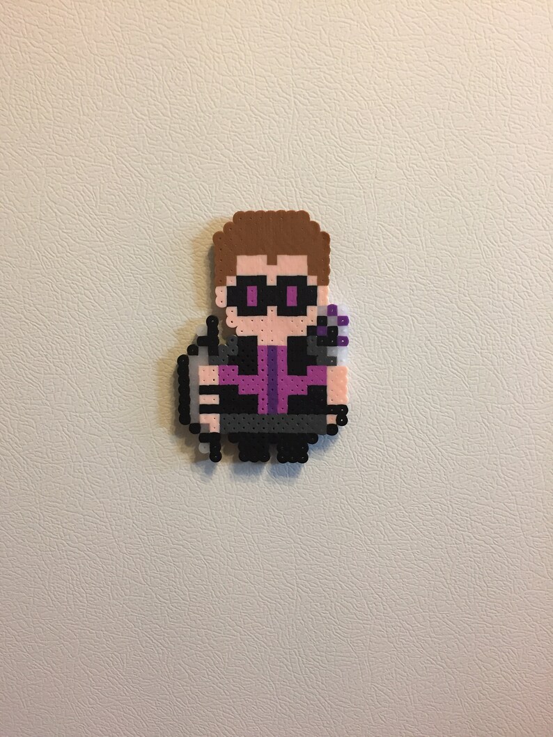 Hawkeye Perler Bead Magnet | Etsy