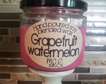 Watermelon candle | Etsy