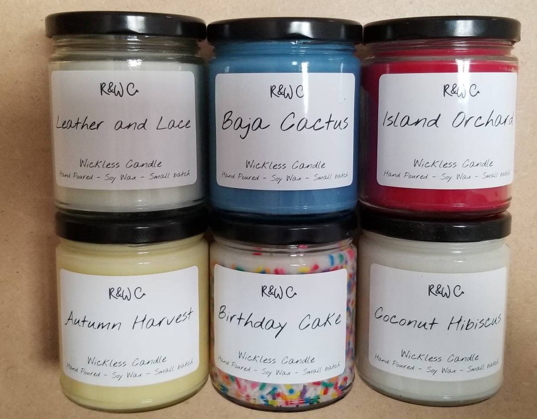 9oz Wickless Candles Hand-poured/small Batch, Highly Scented - Etsy
