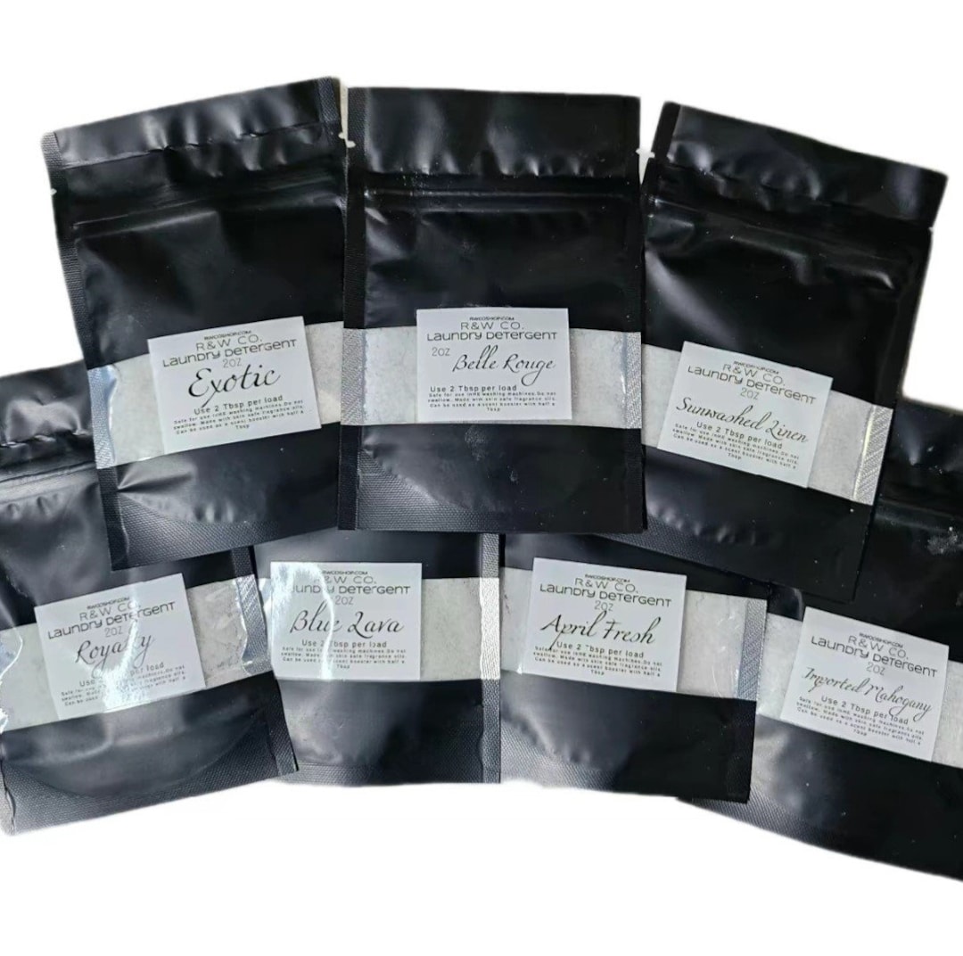 2oz Laundry Detergent Sampler Pack (7 Scents) - Etsy
