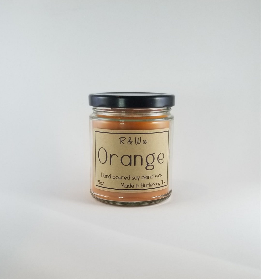 Orange Candle - Etsy
