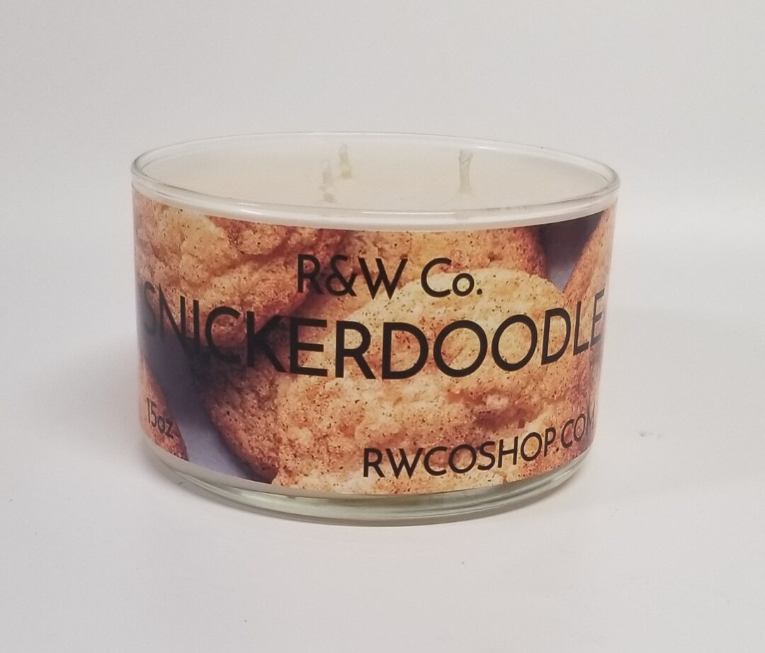 Snickerdoodle Triple Wick Candle. 15oz, Highly Scented and Hand Poured ...