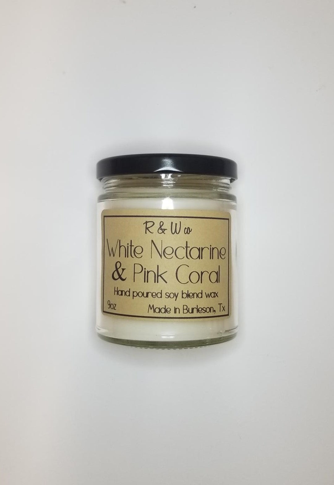 White Nectarine & Pink Coral Candle - Etsy