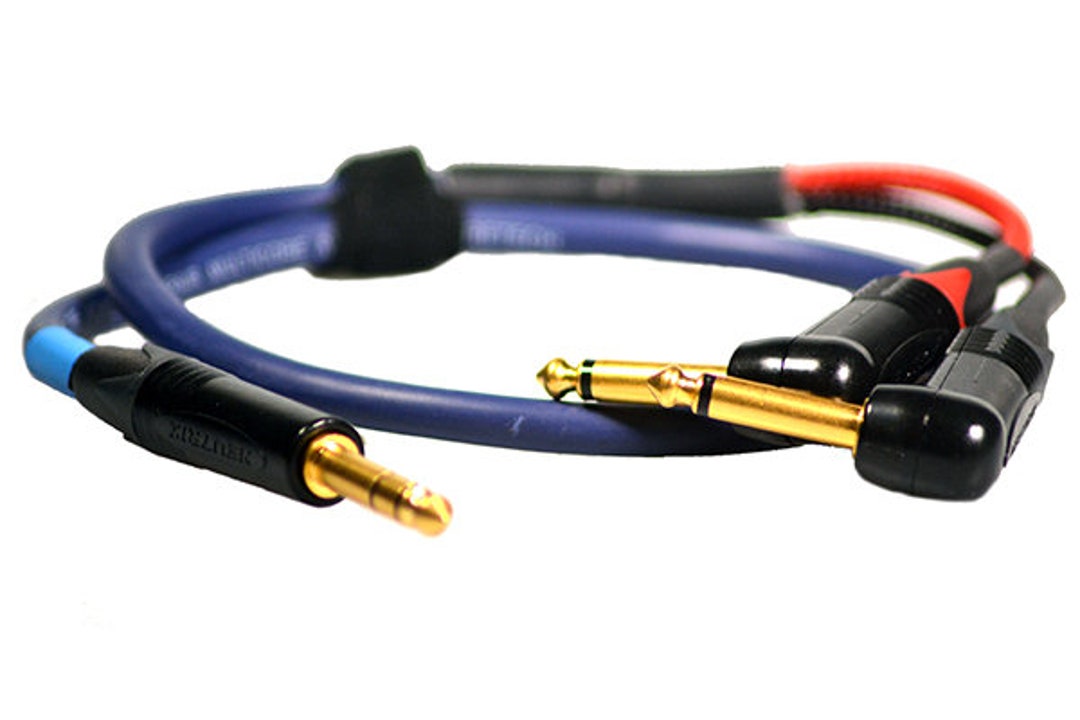 Professional Studio Y Splitter Insert Lead 1/4 Straight Stereo Jack ...