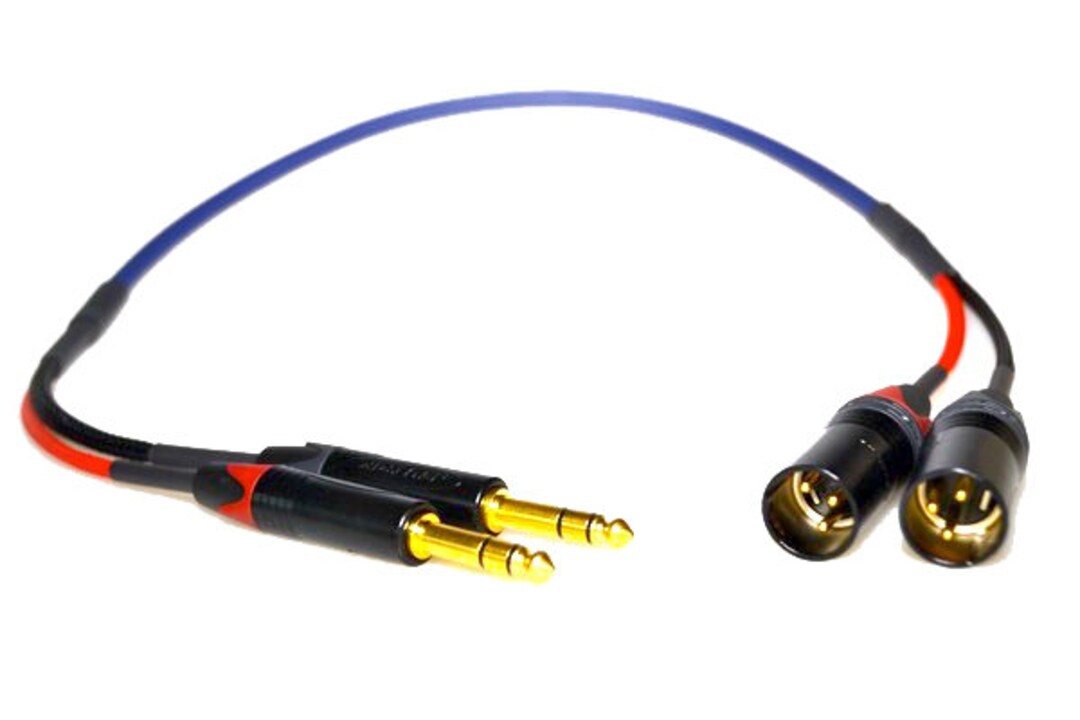 Professional Studio 2-way Loom Multicore Lead 2x 1/4 Straight Stereo ...