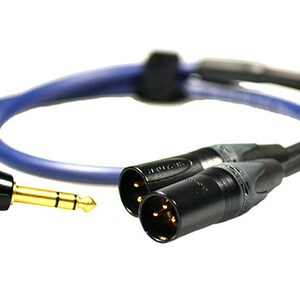 Professional Studio Y Splitter Interconnect Lead 1/4 Right Angle Stereo ...