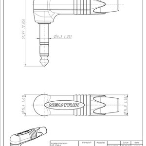 Professional Studio Y Splitter Interconnect Lead 1/4 Right Angle Stereo ...