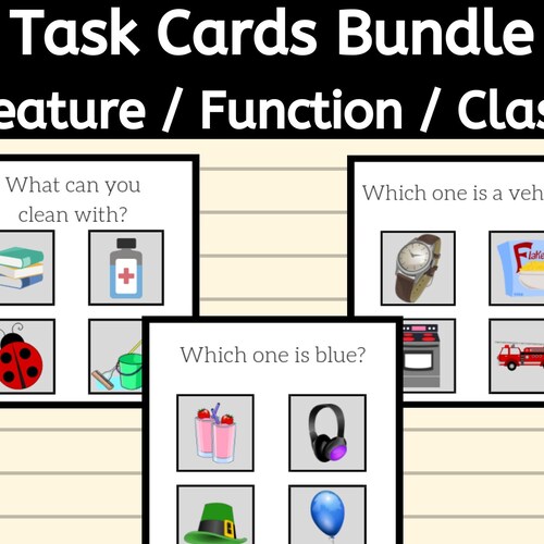 Function Cards ABA & Speech Therapy Discrete Trial - Etsy