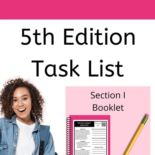 Section A Study Booklet 5th Edition Task List ABA Study - Etsy UK