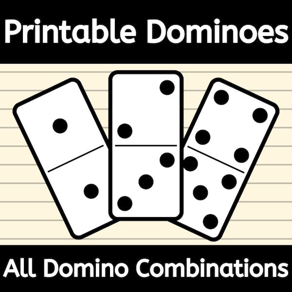 Domino Template - Etsy