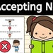 Accepting No Social Story EDITABLE for Tolerating Denial and Being Told ...