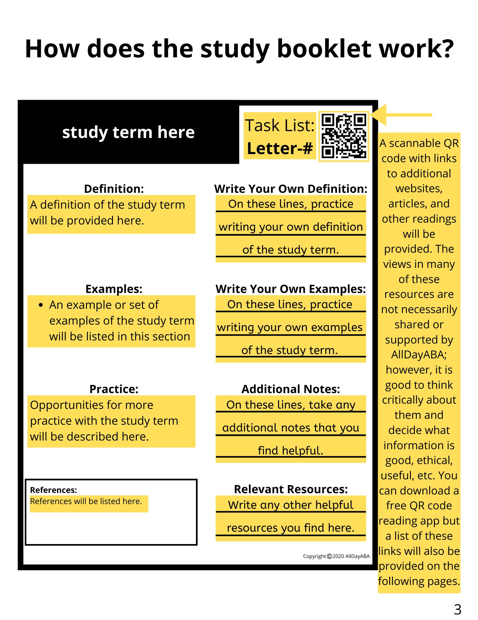 Section H Study Booklet 5th Edition Task List ABA Study Materials BCBA ...