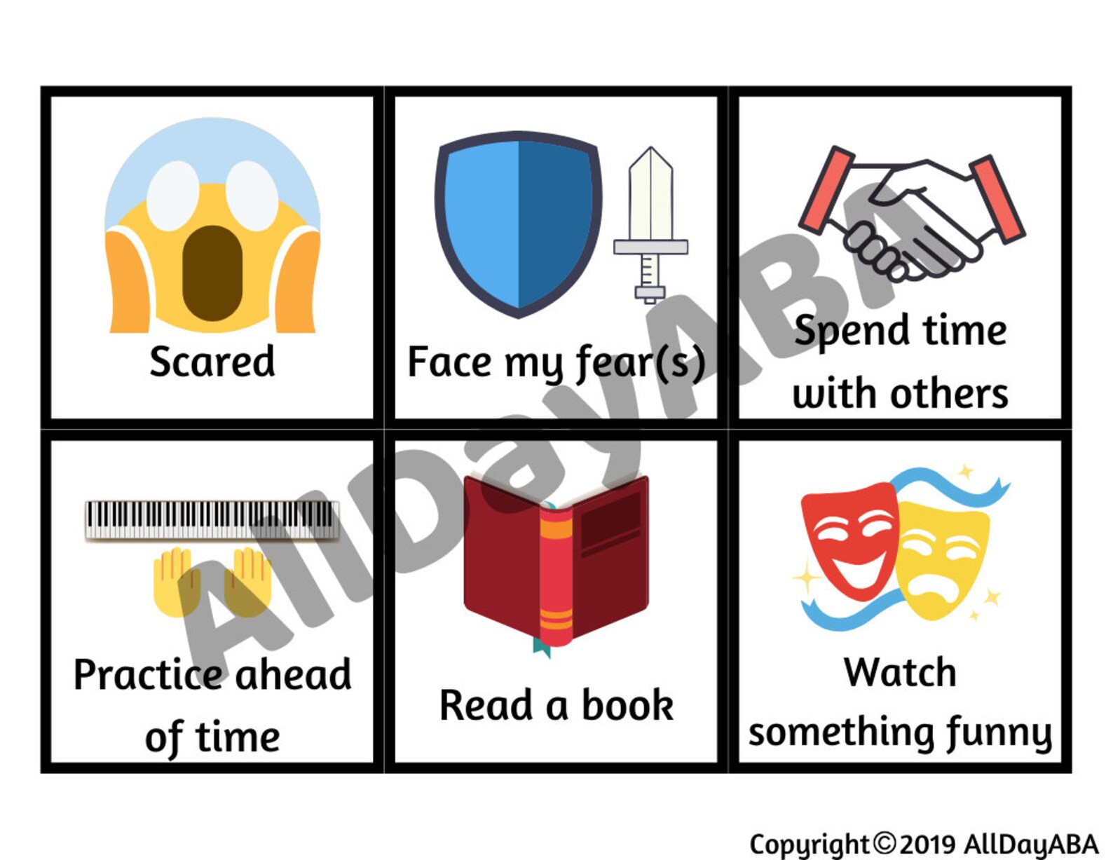 Coping Board If I Feel / Then I Can Autism and Anxiety - Etsy