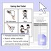 Potty Training Task Analysis Toilet Visuals and Data Sheet EDITABLE for ...