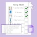 Taking A Bath EDITABLE Task Analysis Bathing Visuals and Data Sheet for ...