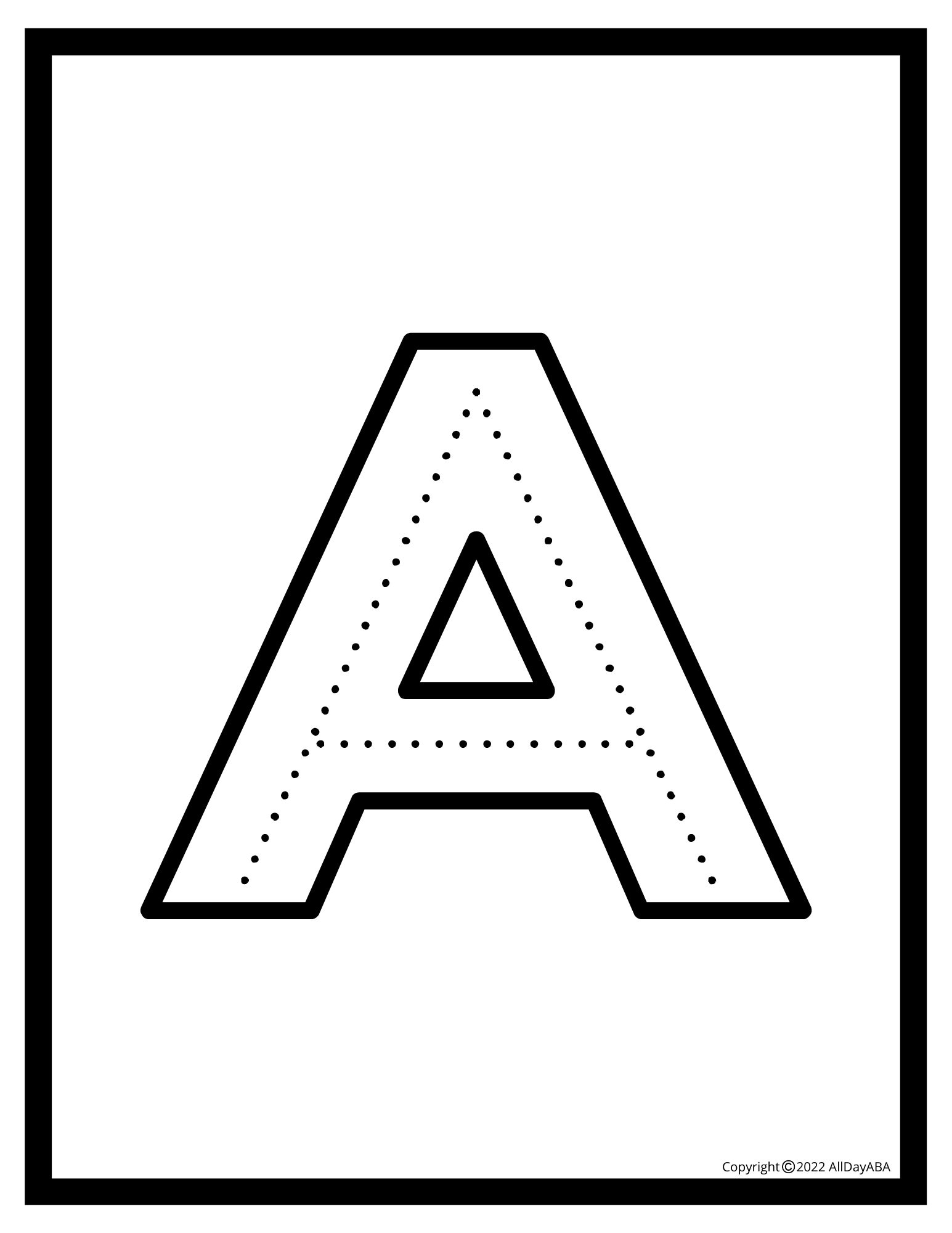 Capital Letters Alphabet Tracing - ABA Therapy, Occupational Therapy ...