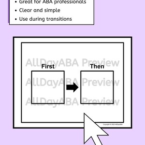 Editable First Then Board With Autism Visuals for ABA in Behavior ...