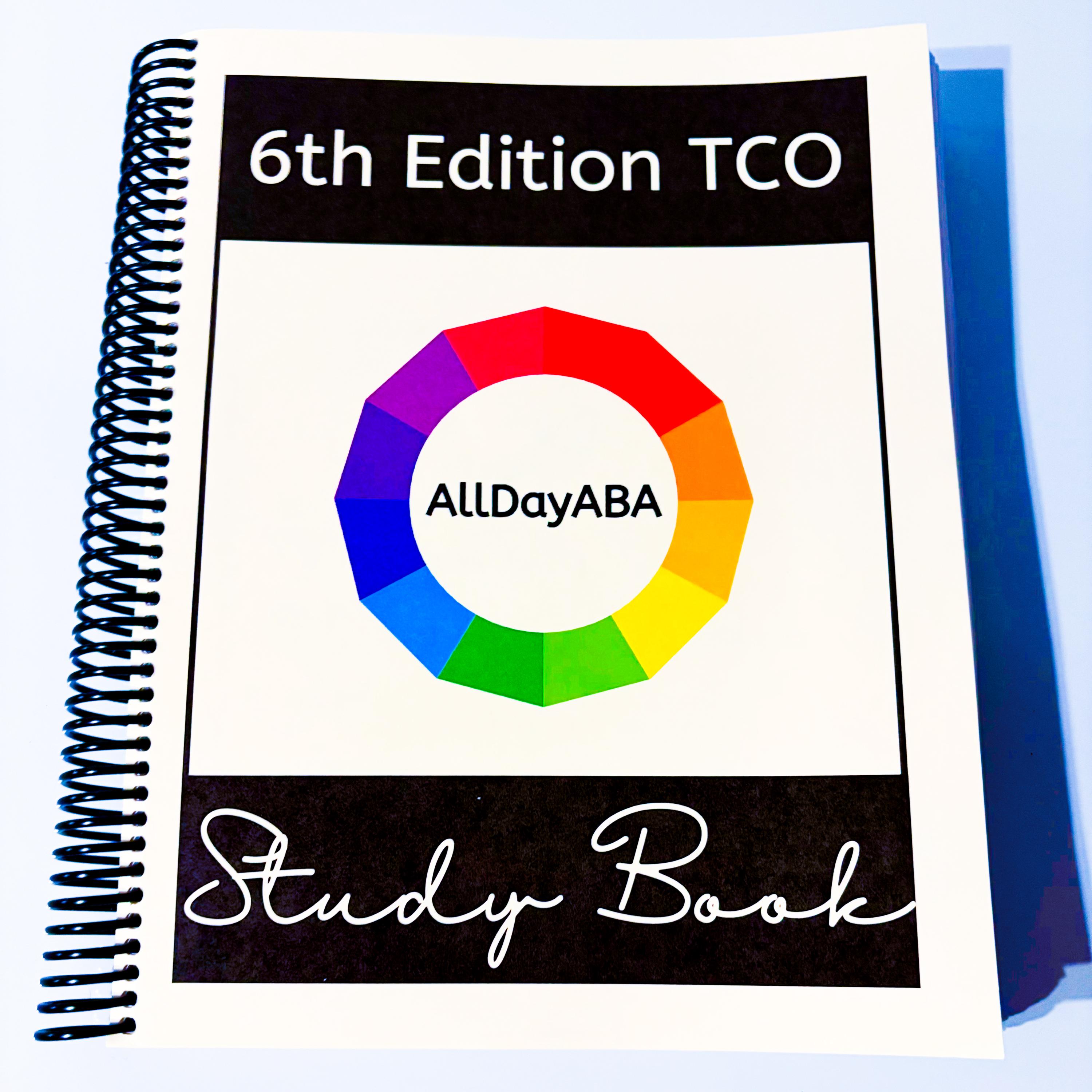 BCBA Study Guide 6th Edition TCO Test Content Outline for ABA Exam Prep ...