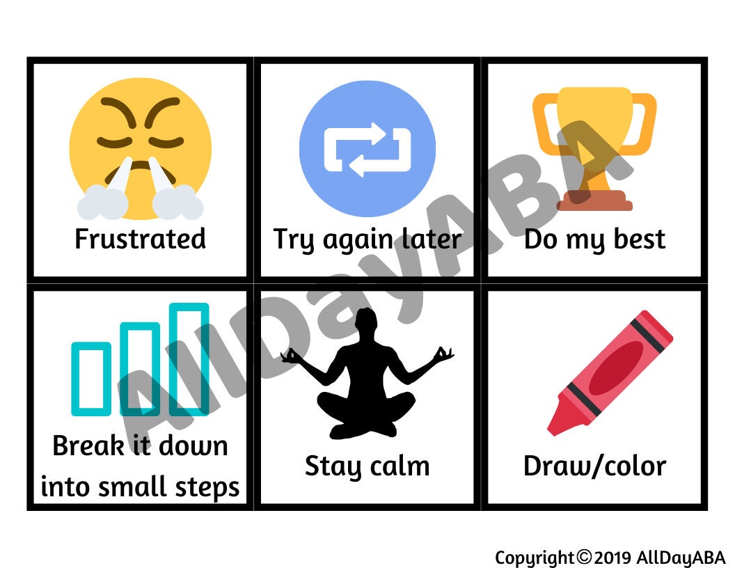 Coping Board If I Feel / Then I Can Autism and Anxiety | Etsy