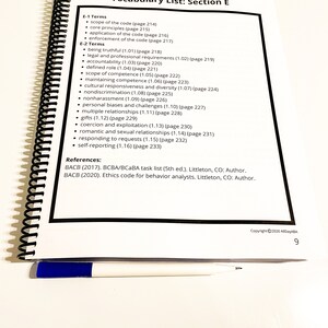 BCBA Exam Prep 5th Edition Task List Study Guide Book for Applied ...