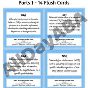 Quick Glossary of ABA Terms - Parts 1 Through 14 - Applied Behavior ...
