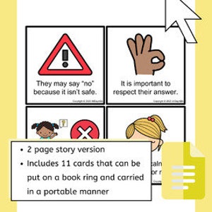 Accepting No Social Story EDITABLE for Tolerating Denial and Being Told ...