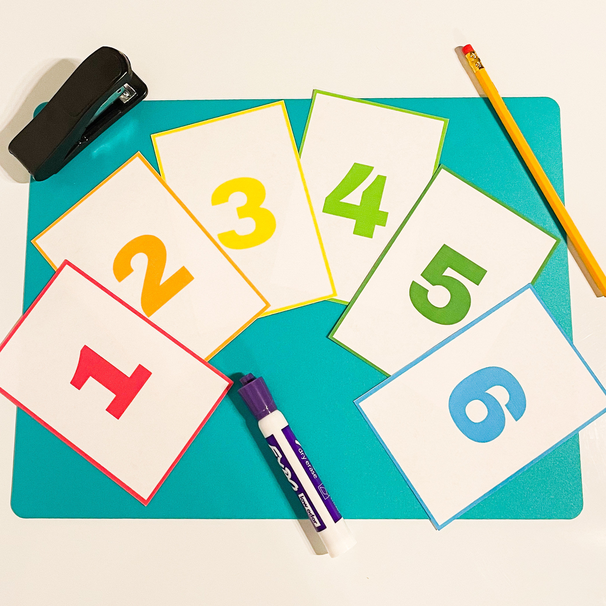 Number Flash Cards 1-20 - Flashcards for Back to School, Special ...