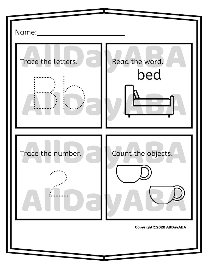 Home Learning Printable Tracing Letters Autism Worksheets Alphabet ...