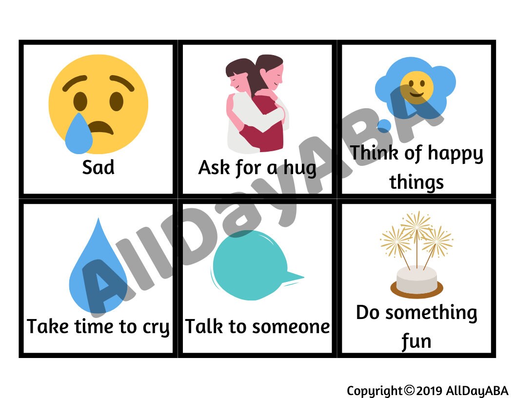 Coping Board If I Feel / Then I Can Autism and Anxiety | Etsy